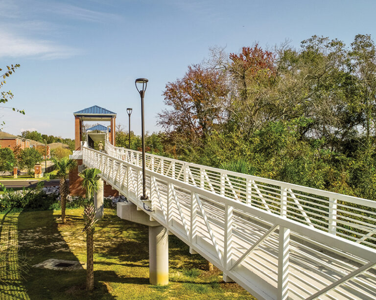 Pedestrian Bridge at South Carolina State University - STV - STV