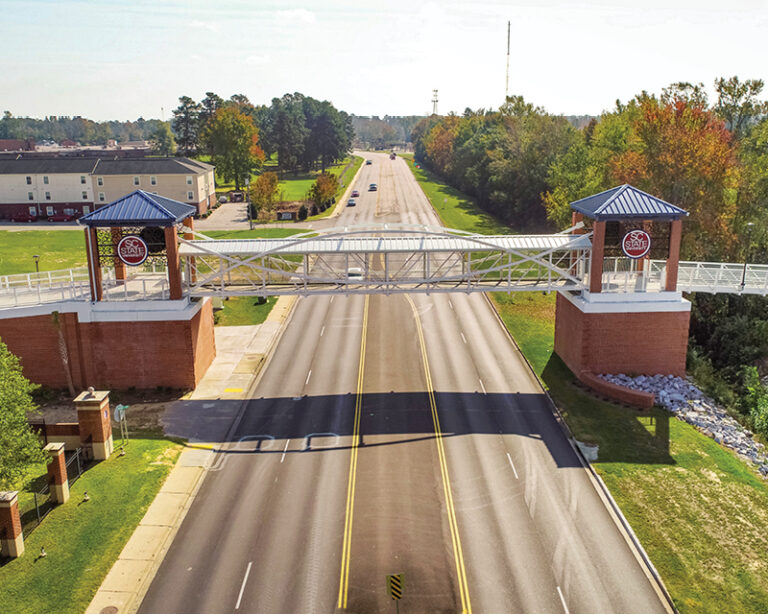 Pedestrian Bridge at South Carolina State University - STV - STV